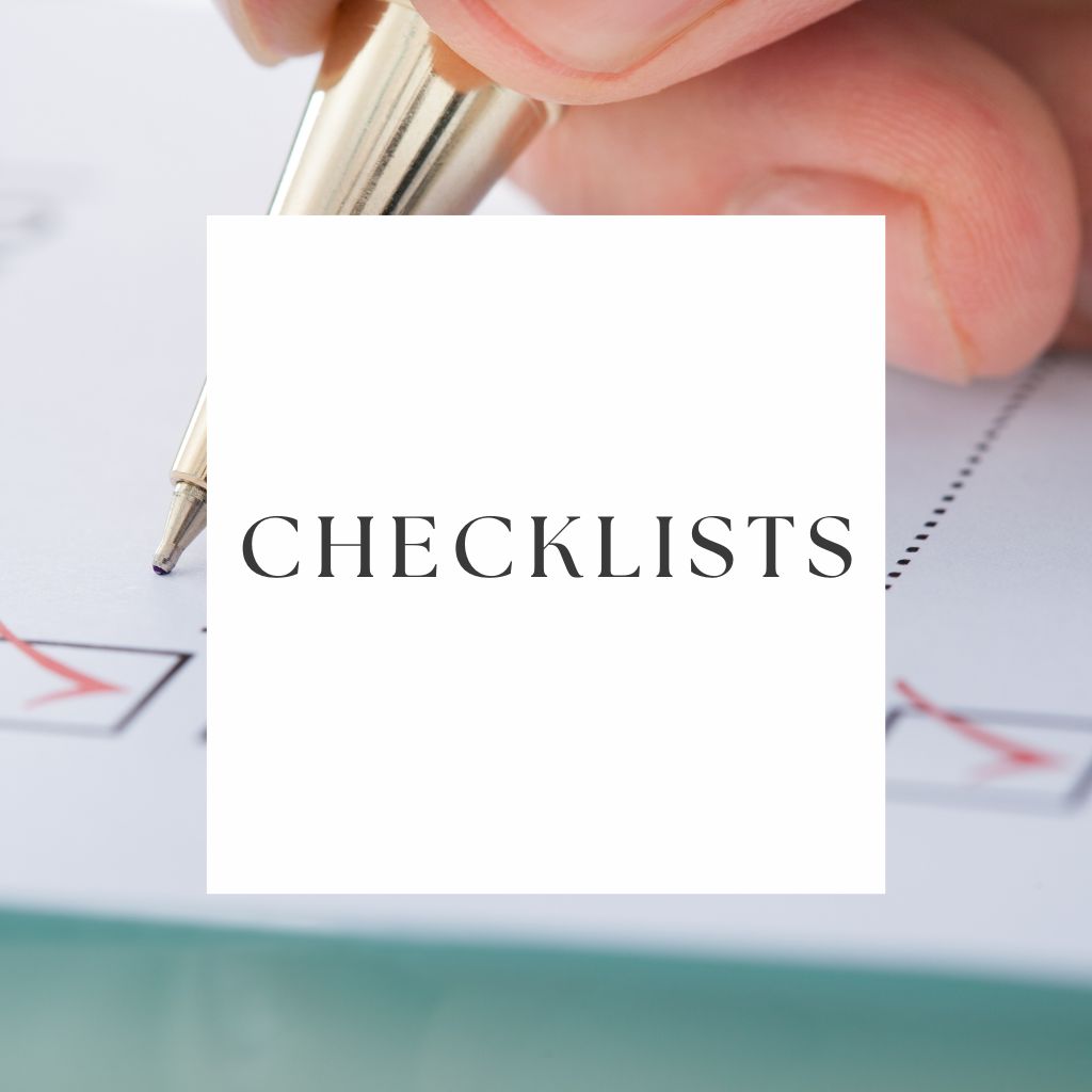 Other Checklists – My Business Pod