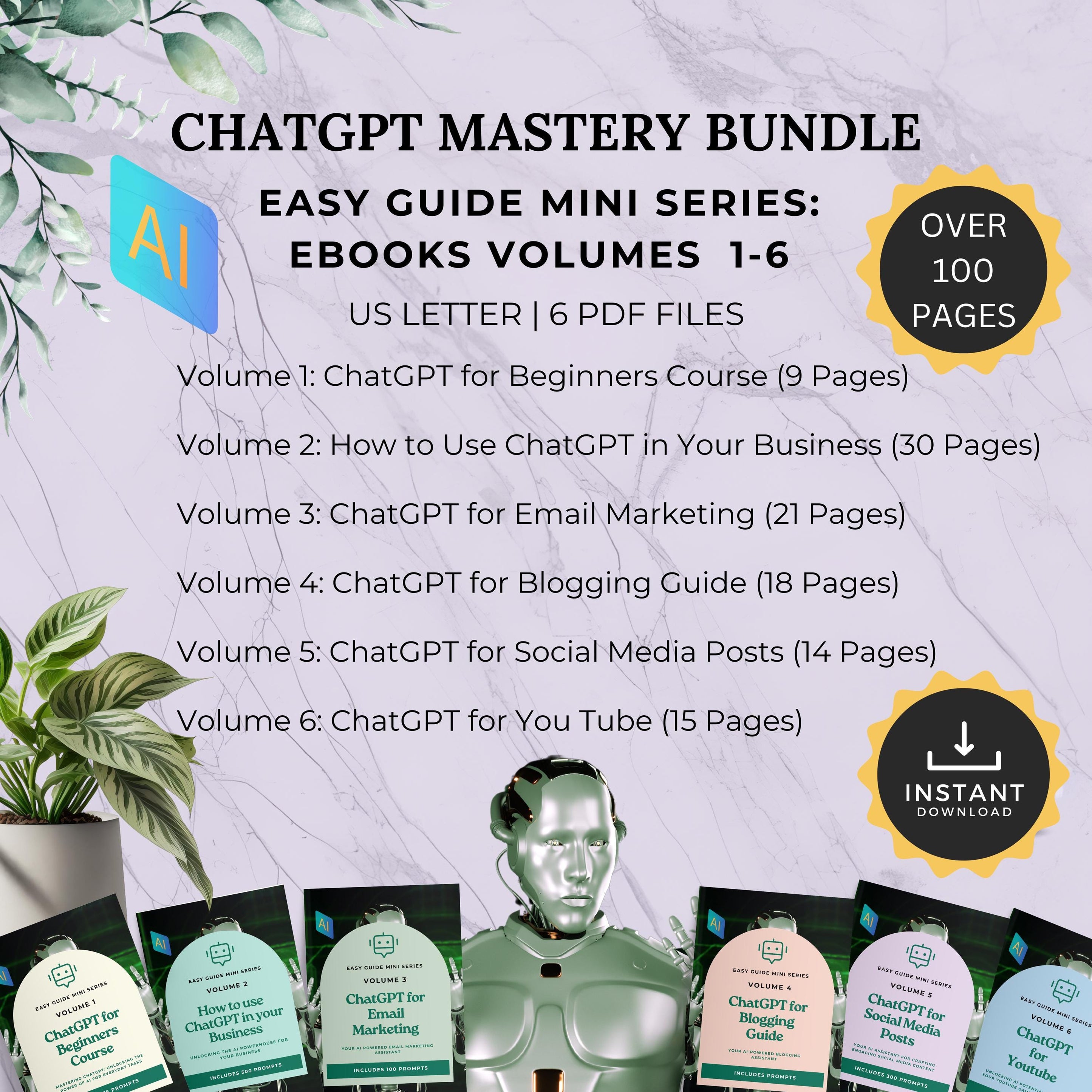 ChatGPT Mastery Bundle, Beginners Course, Business, Prompts, Commands ...