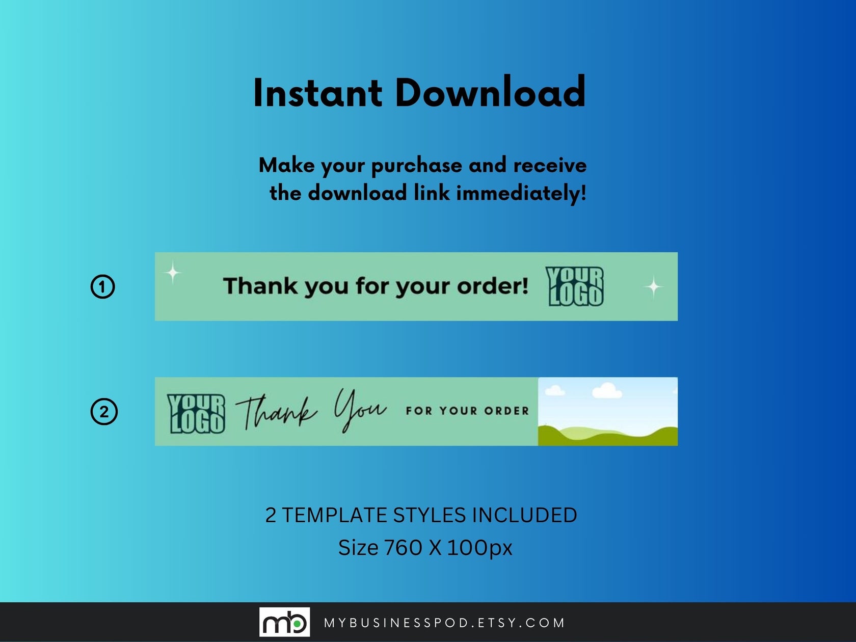 Etsy Receipt Banner Canva Templates, Etsy Receipt Banner, Etsy Order R ...